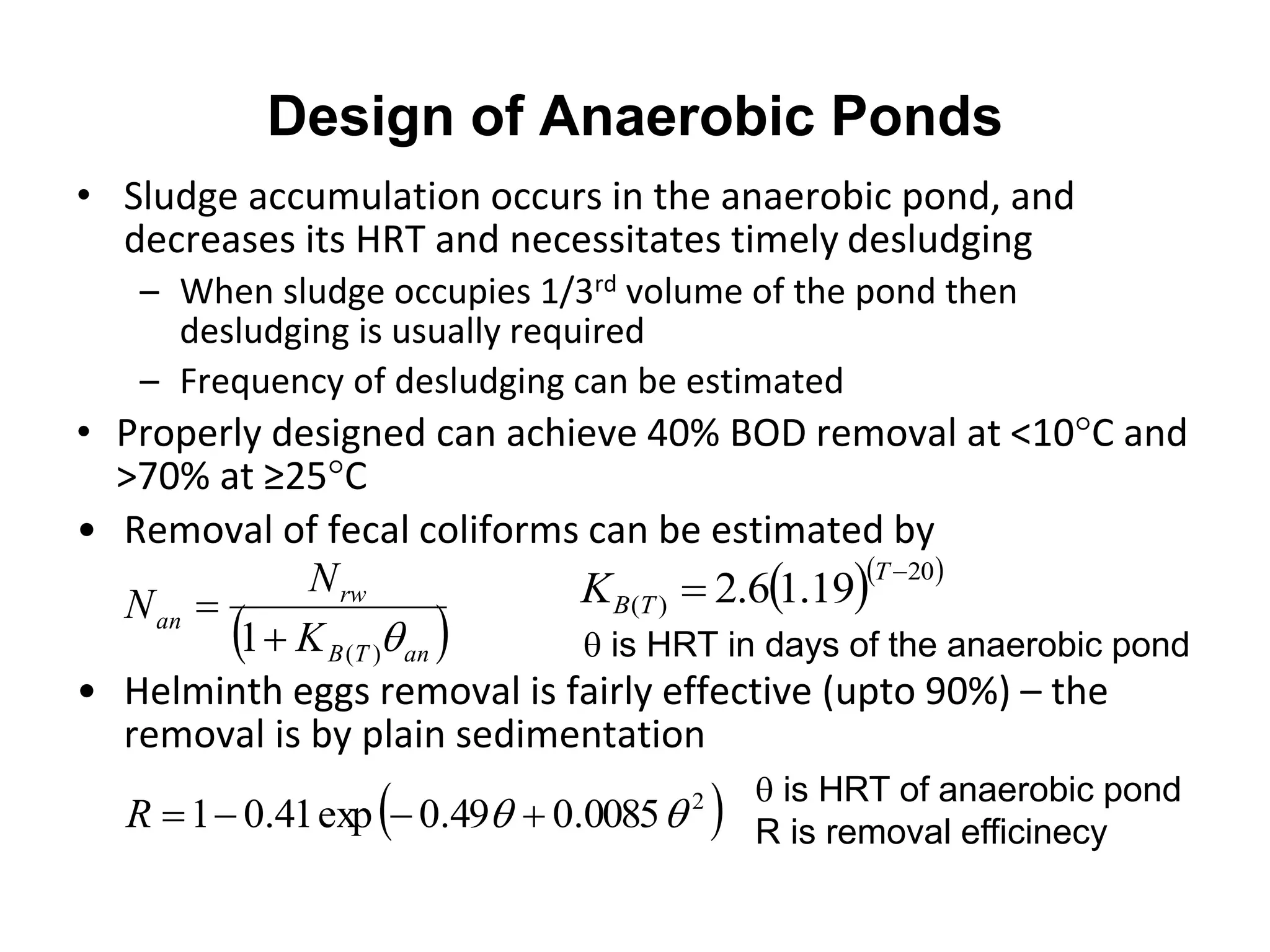Anaerobic ponds | PPTX