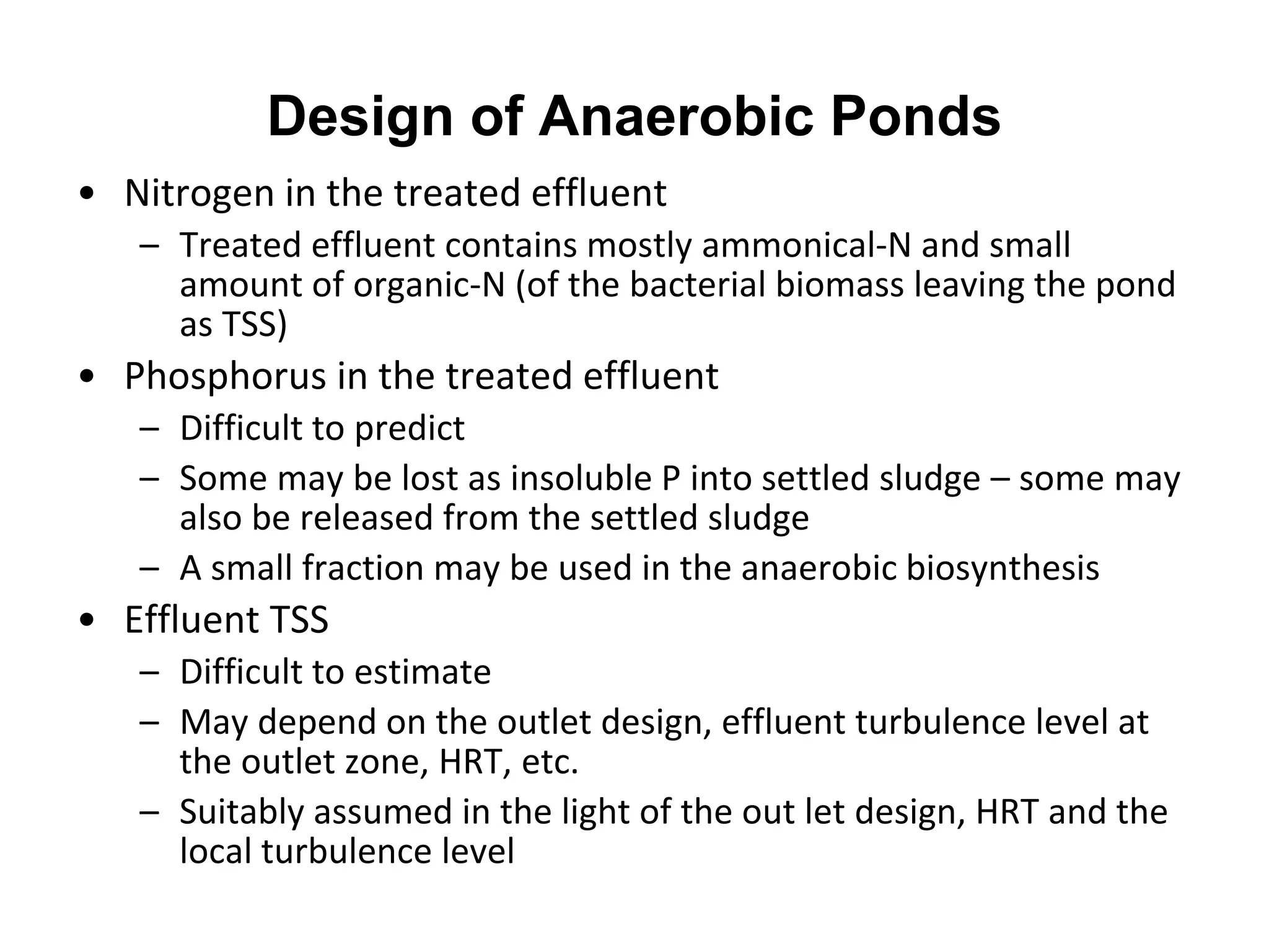 Anaerobic ponds | PPTX