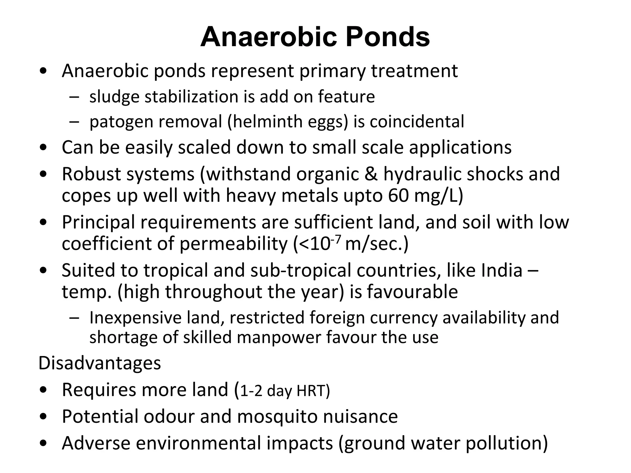Anaerobic ponds | PPTX