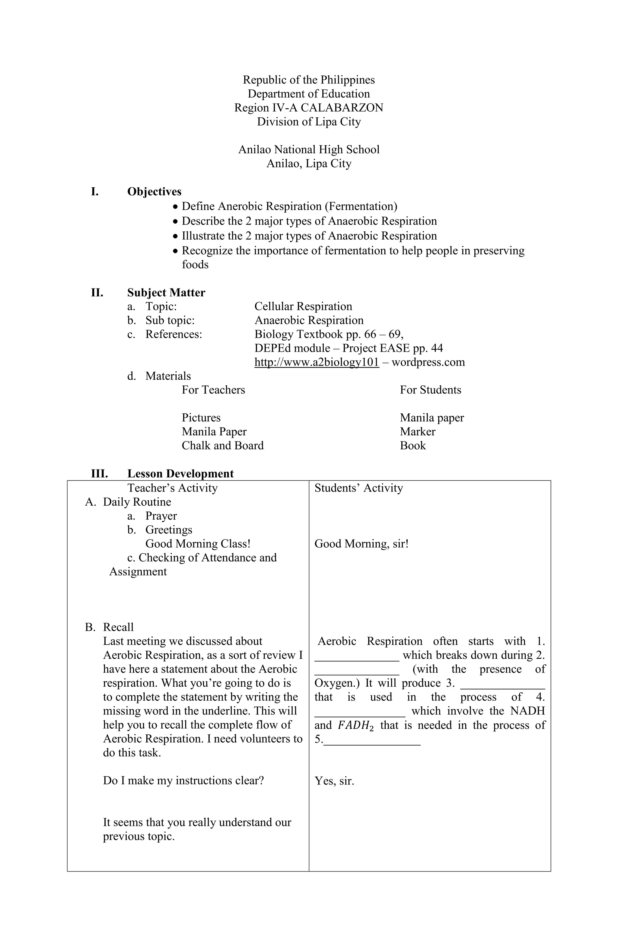 Anaerobic respiration ok | DOCX