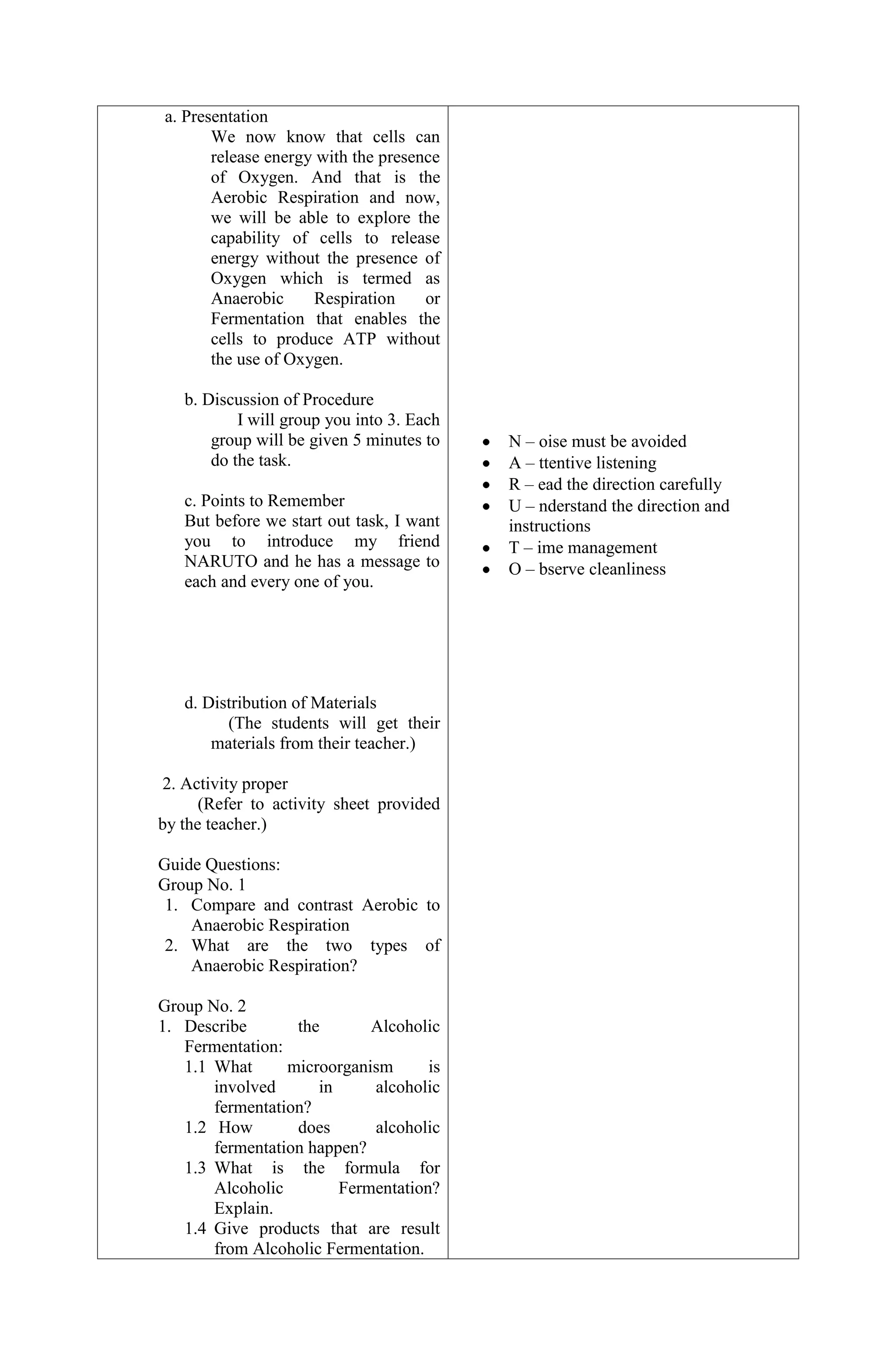 Anaerobic respiration ok | DOCX