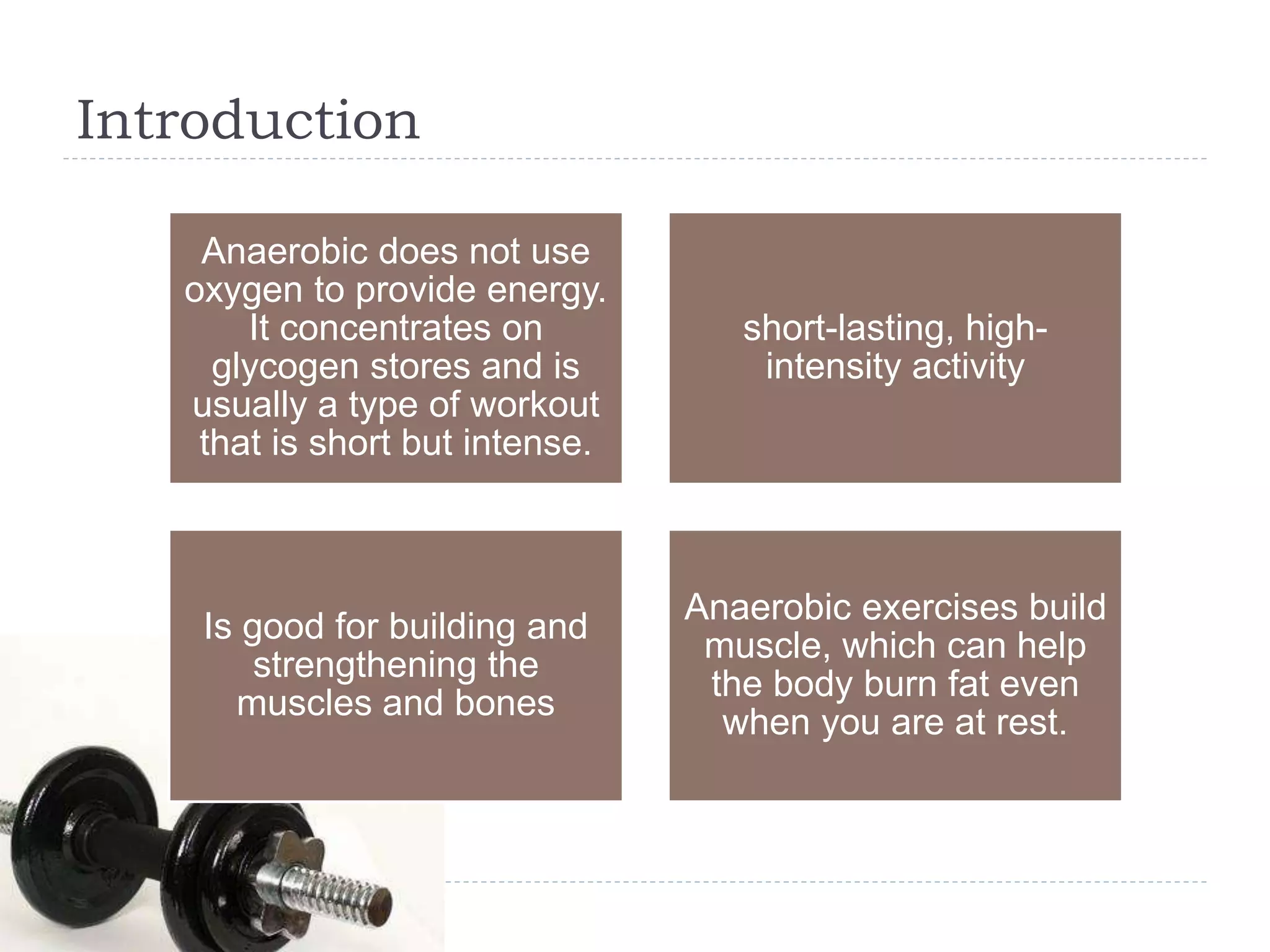 Anaerobic exercise | PPTX