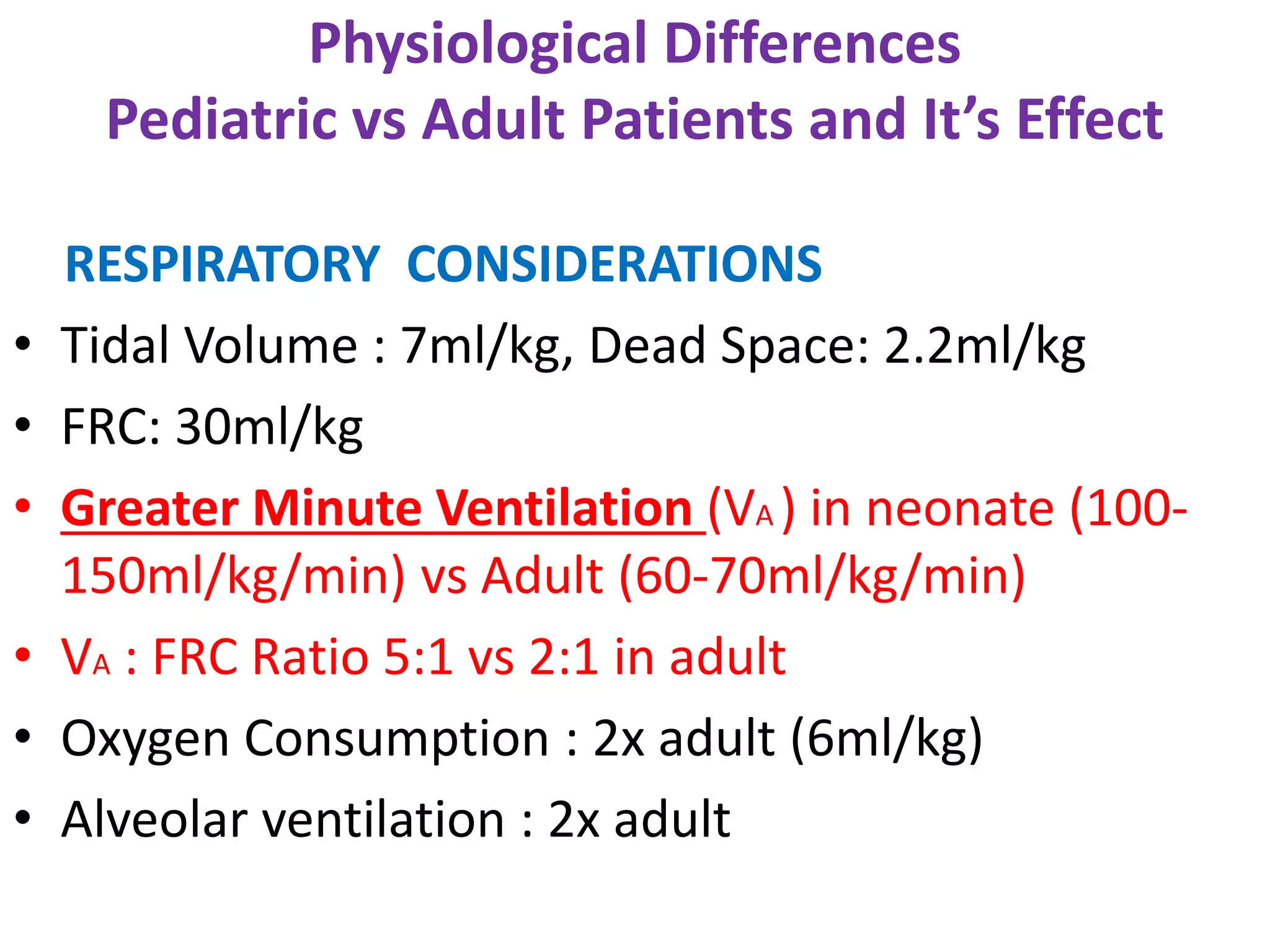 Anesthesia Consideration in Pediatric and Obstetrics | PPTX