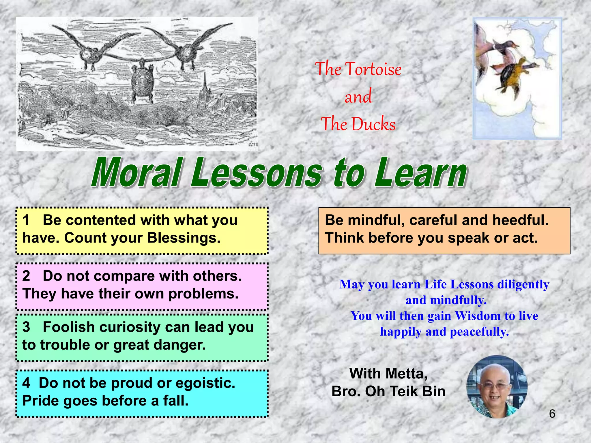 An Aesop's Fable with Good Morals | PPT