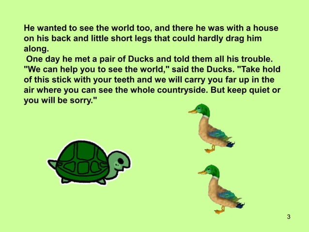 An Aesop's Fable with Good Morals | PPT