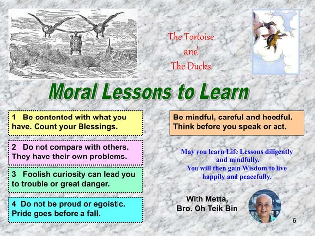 An Aesop's Fable with Good Morals | PPT
