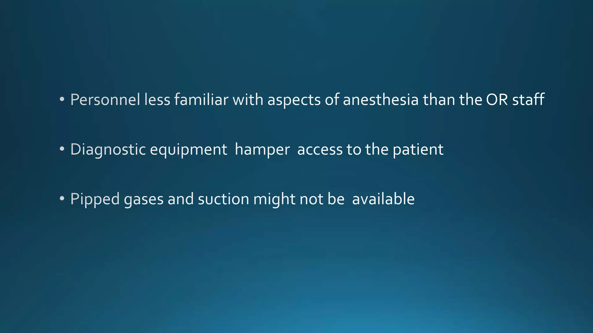 Anaesthesia for MRI, ECT, Cardioversion | PPT