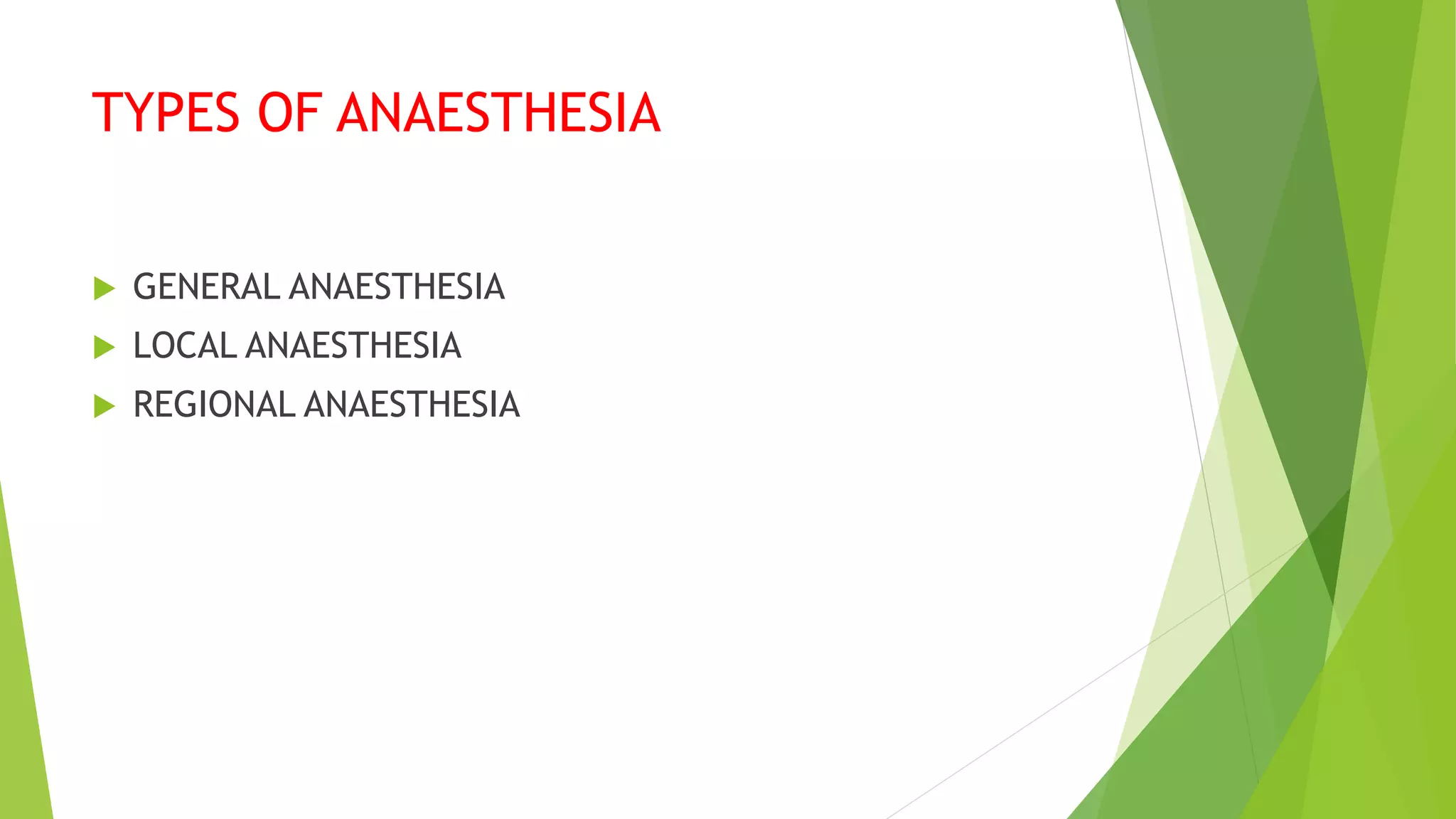 Anaesthesia | PPTX