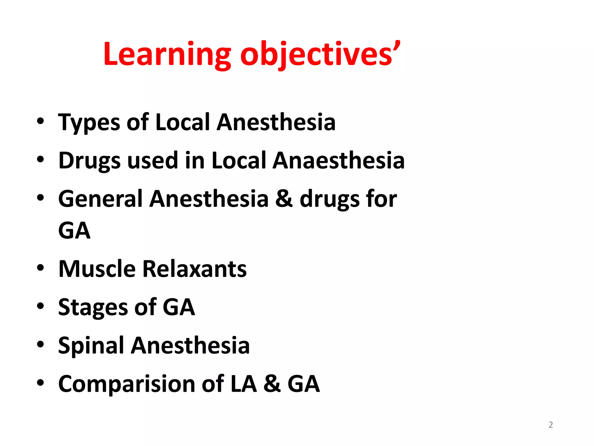 Anaesthesia ---- | PPTX