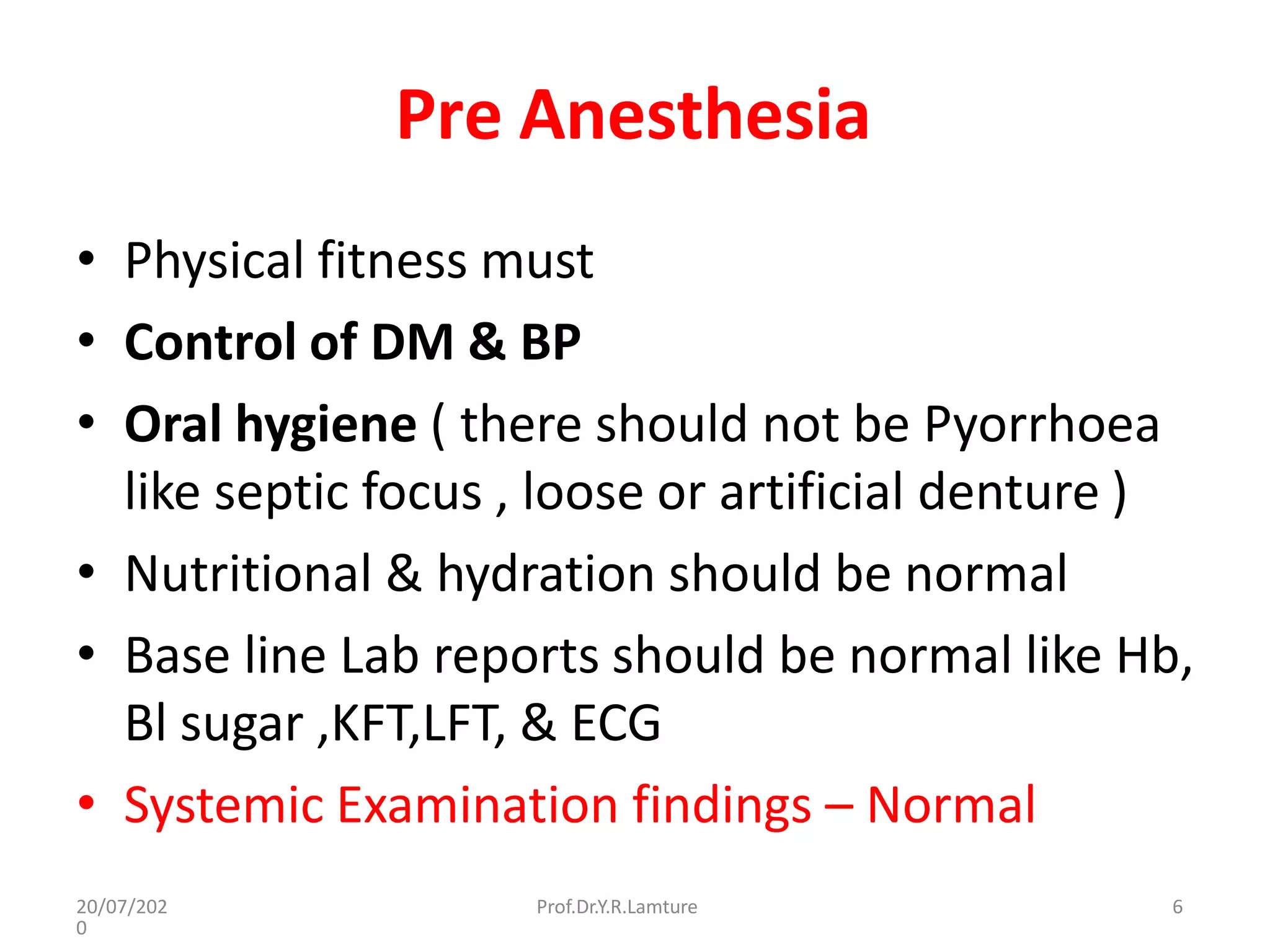 Anaesthesia ---- | PPTX