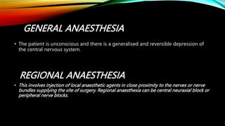 Anaesthesia detailed ppt medical surgery | PPTX