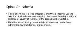 ANAESTHESIA ,LOCAL ANAESTHESIA AND ITS CLASSIFICATION | PPT