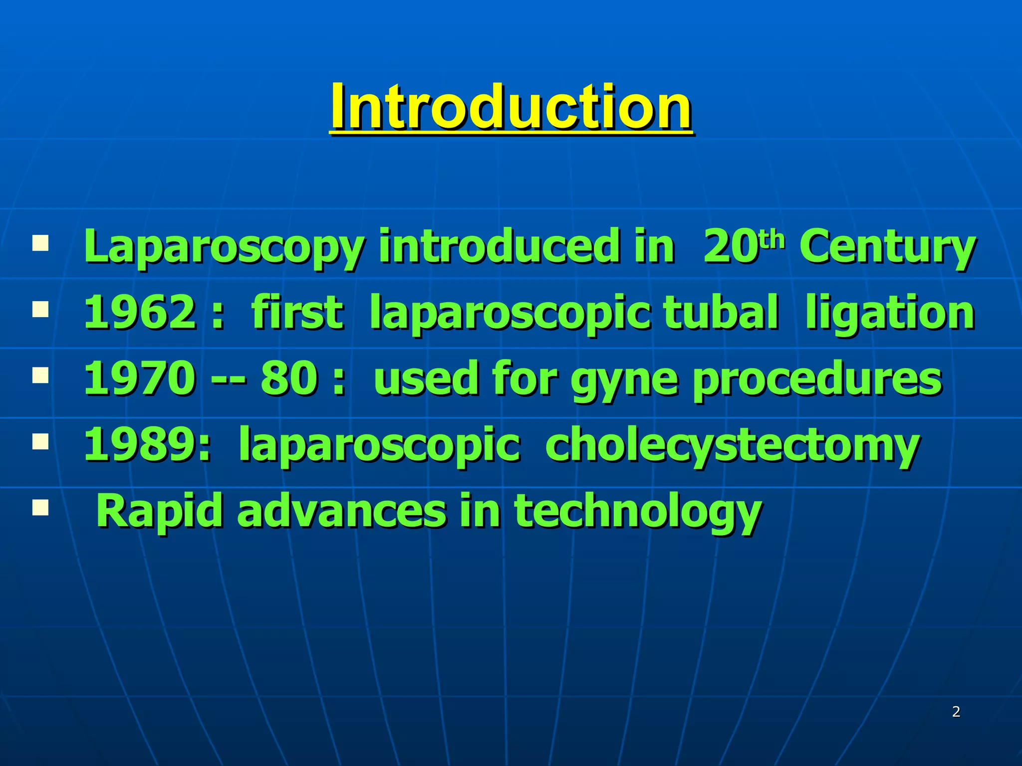 Anaesthesia For Laparoscopic Assisted Surgery Dr. Shailendra | PPT