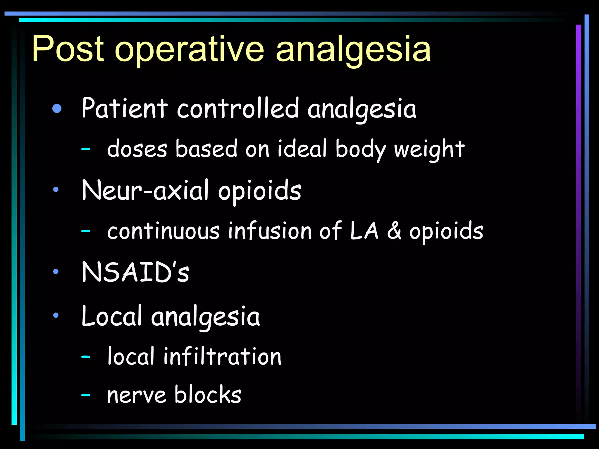 Anaesthesia For Obese Patient | PPT