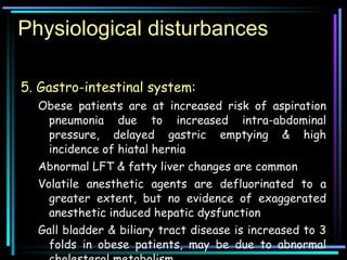 Anaesthesia For Obese Patient | PPT
