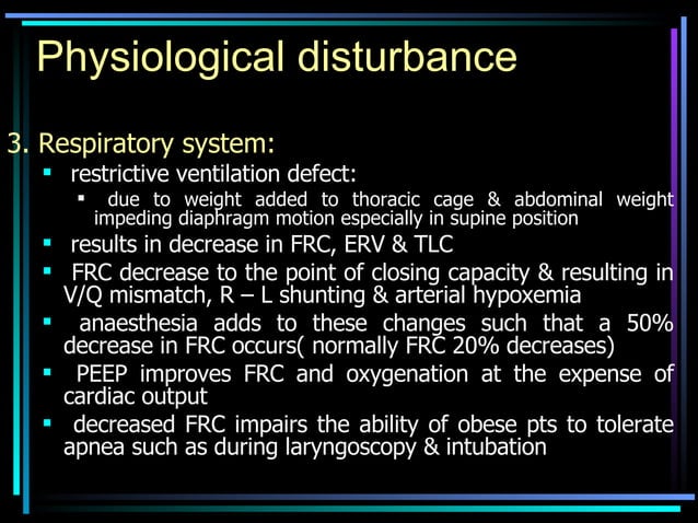 Anaesthesia For Obese Patient | PPT | Endocrine and Metabolic Diseases ...