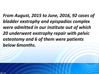 ANAESTHESIA AND ANALGESIA IN CLASSIC BLADDER EXSTROPHY REPAIR.pptx