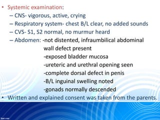 ANAESTHESIA AND ANALGESIA IN CLASSIC BLADDER EXSTROPHY REPAIR.pptx