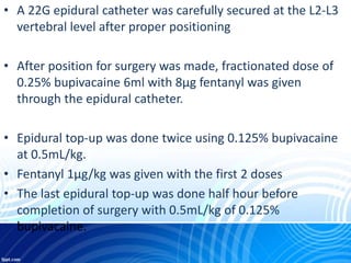 ANAESTHESIA AND ANALGESIA IN CLASSIC BLADDER EXSTROPHY REPAIR.pptx