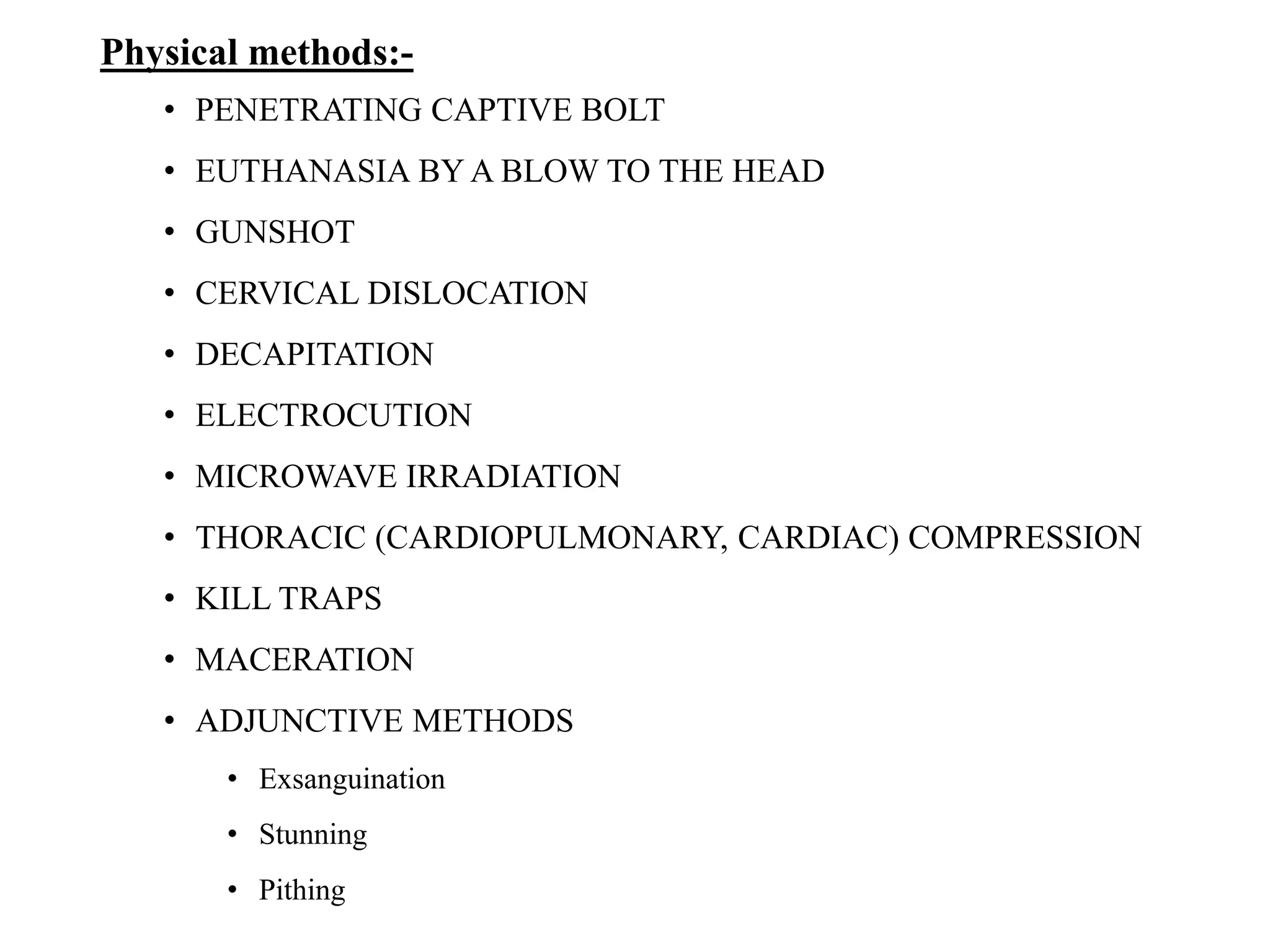 Anaesthesia and euthanasia | PPTX