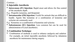 Anesthesia and Euthanasia | Biostatistics and Research Methodology | M ...