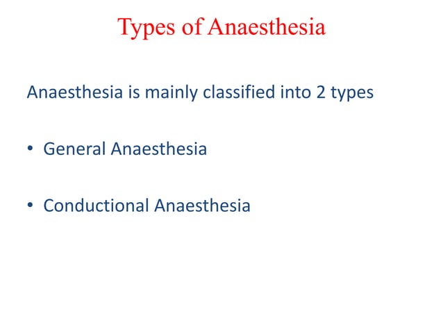 Anaesthesia and its types. aga umar tariq | PPTX | First Aid | Injuries