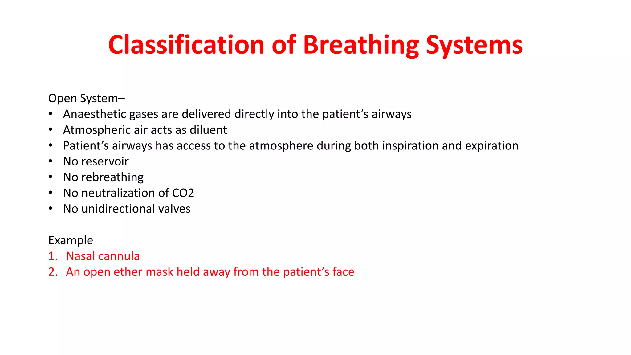 Anaesthesia breathing systems | PPTX
