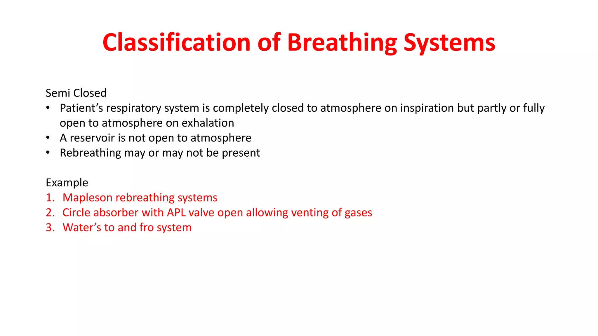 Anaesthesia breathing systems | PPTX