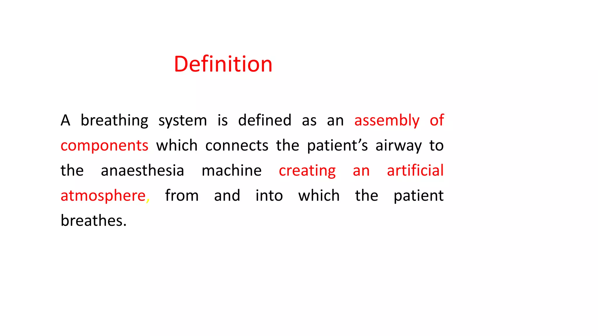 Anaesthesia breathing systems | PPTX