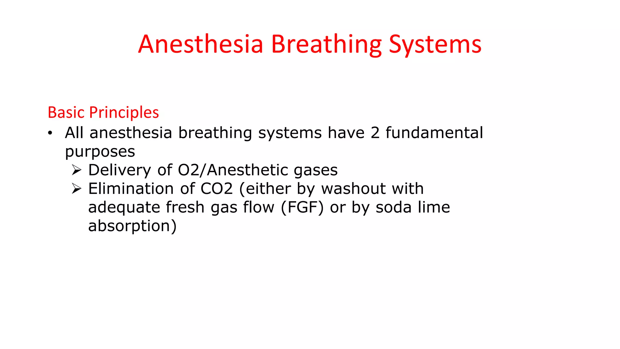 Anaesthesia breathing systems | PPTX
