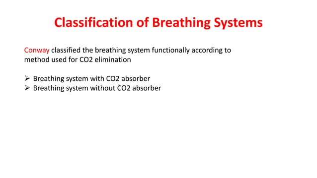 Anaesthesia breathing systems | PPTX
