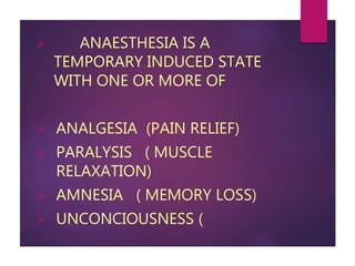 Anaesthesia by_ Arindam | PPTX