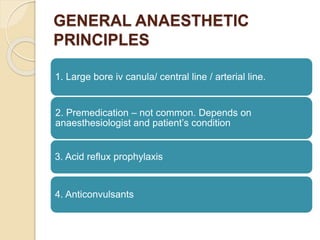 ANAESTHESIA FOR AWAKE CRANIOTOMY | PPTX