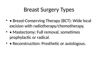 Anaesthesia for Breast Surgery, key insights.pptx