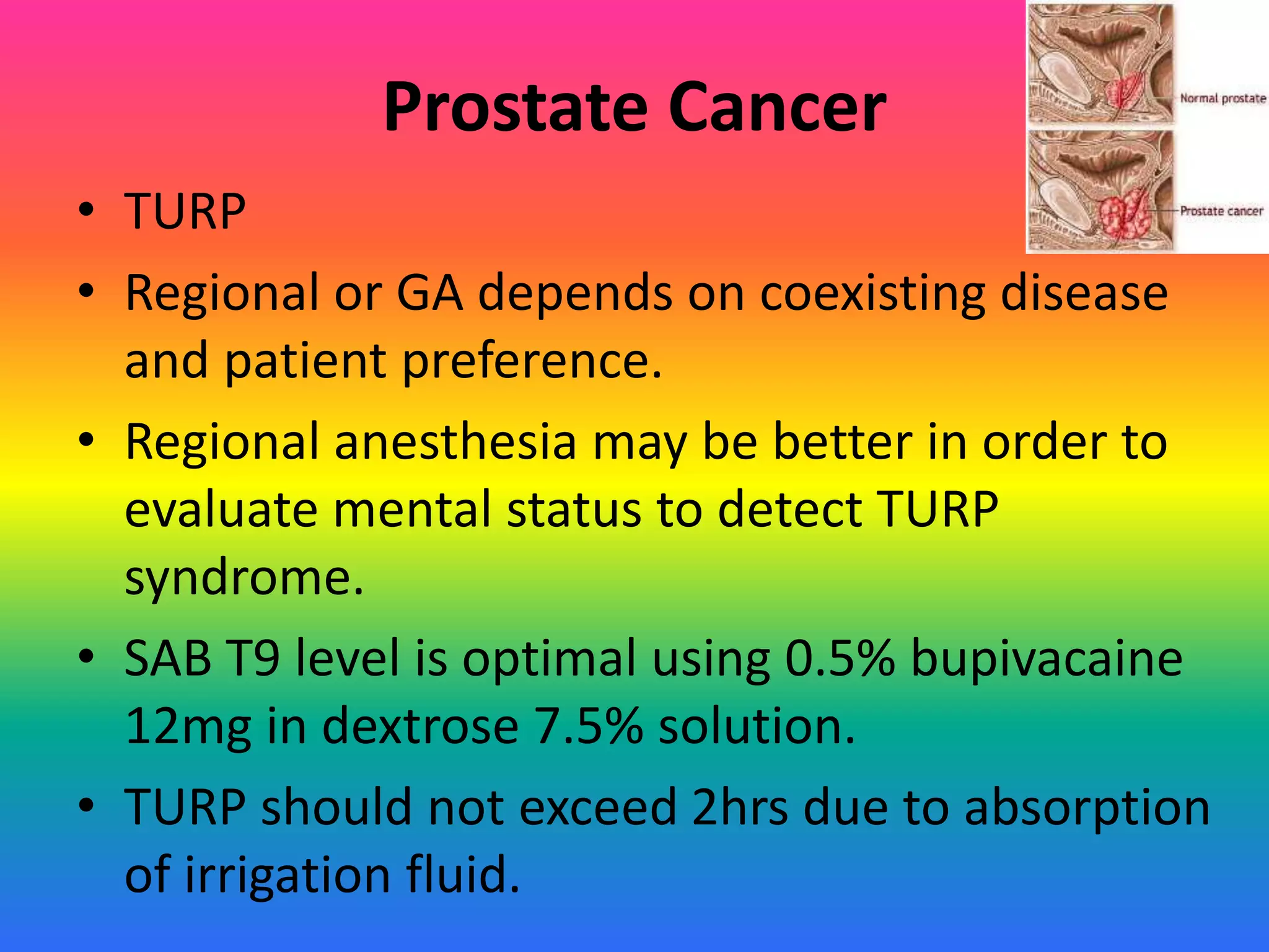 Anaesthesia for cancer patients | PPTX