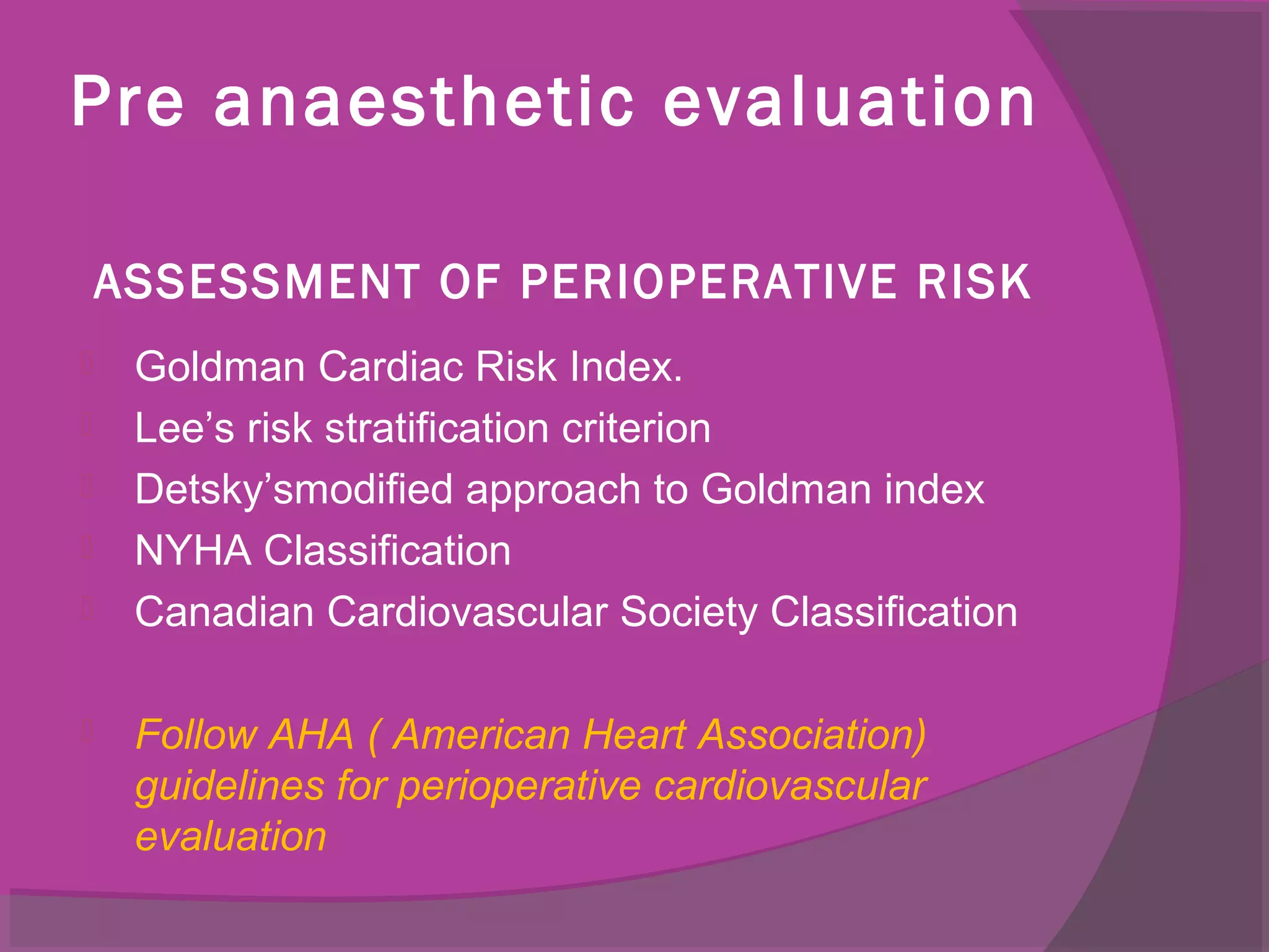 Anaesthesia for cardiac patient undergoing non cardiac surgery | PPT