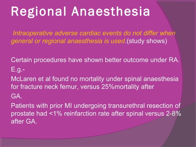 Anaesthesia for cardiac patient undergoing non cardiac surgery | PPT