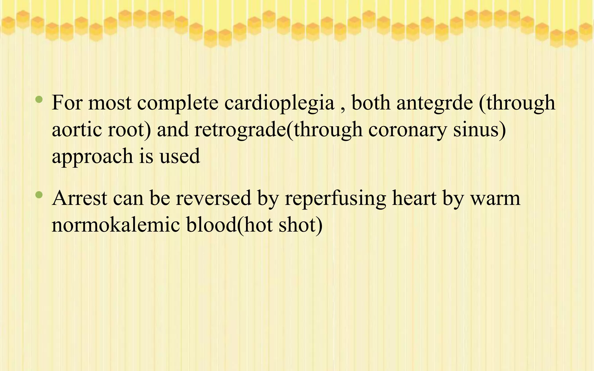 Anaesthesia for cardiopulmonary bypass surgery [autosaved] | PPTX