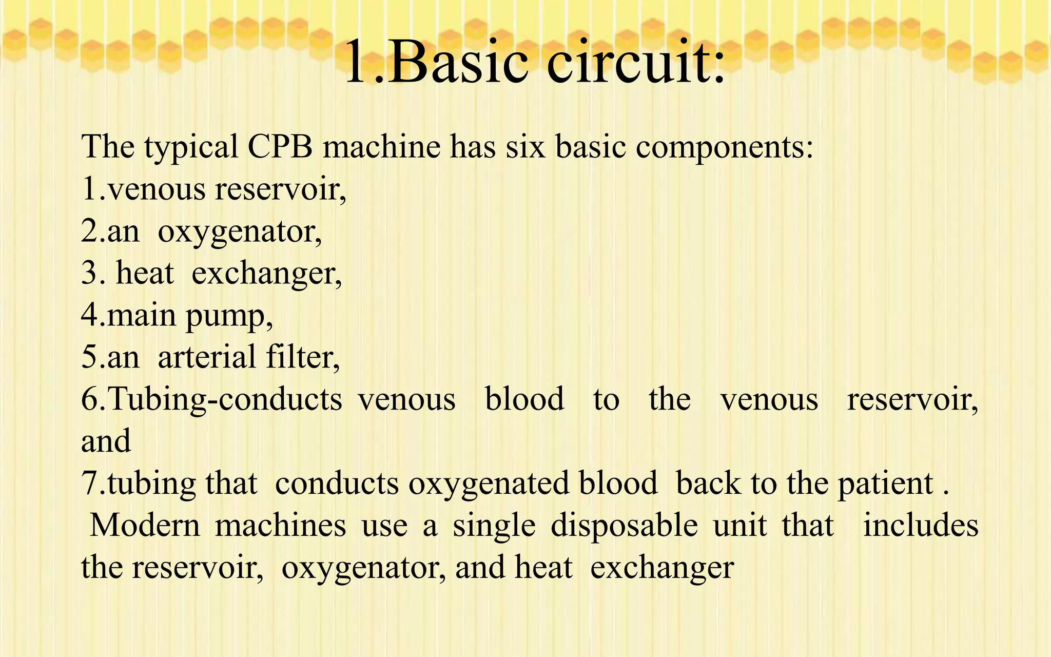 Anaesthesia for cardiopulmonary bypass surgery [autosaved] | PPTX