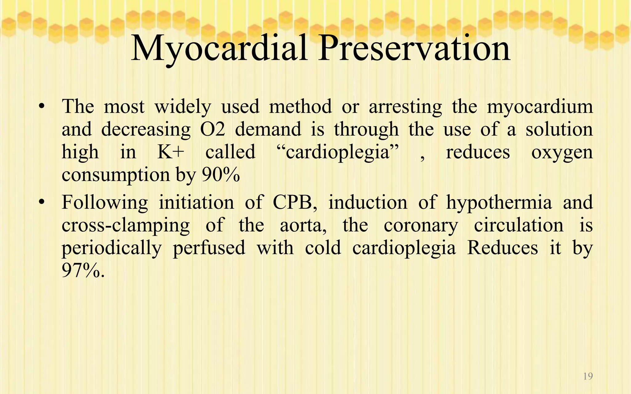 Anaesthesia for cardiopulmonary bypass surgery | PPTX