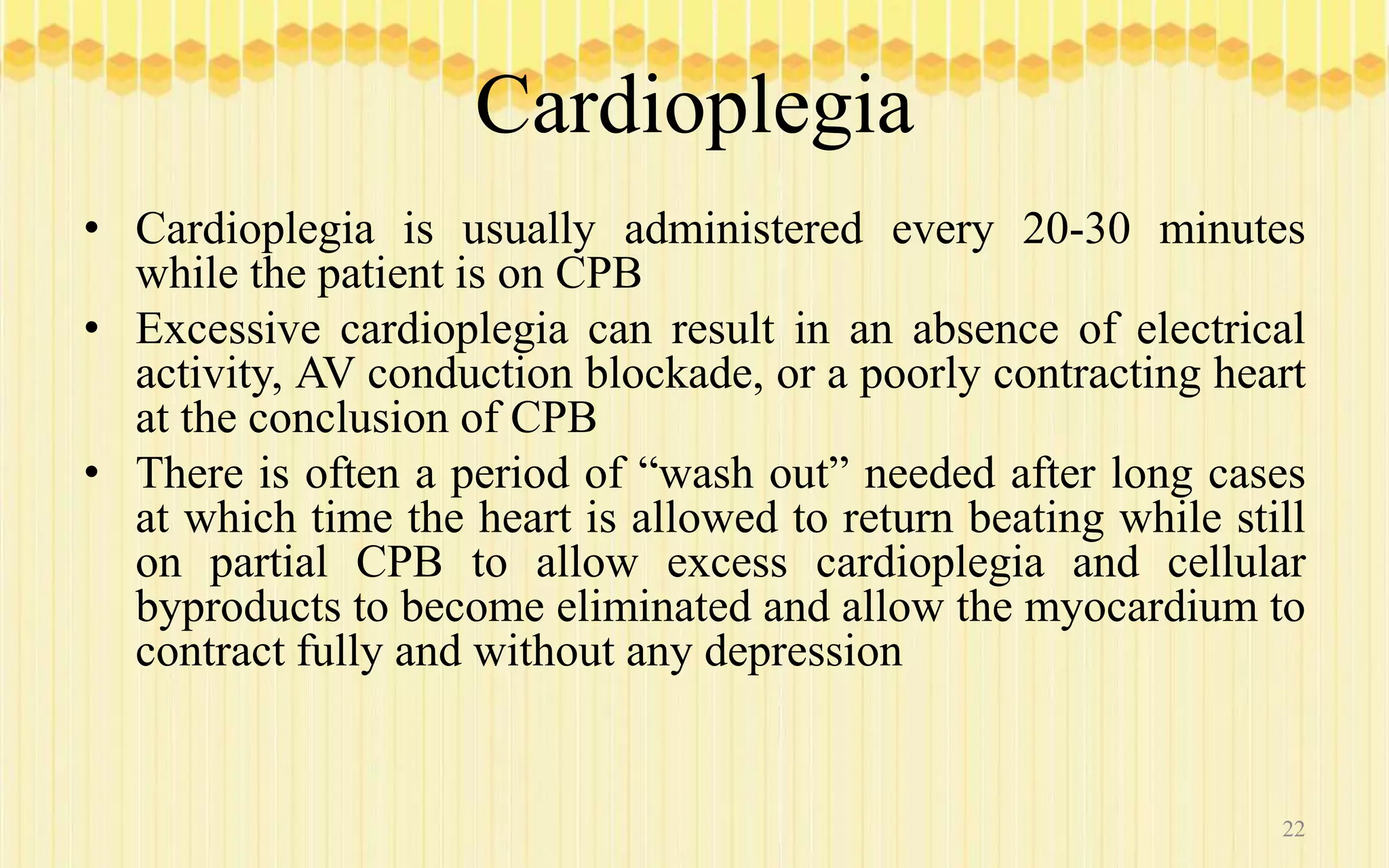 Anaesthesia for cardiopulmonary bypass surgery | PPTX