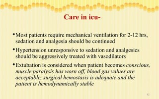 Anaesthesia for cardiopulmonary bypass surgery | PPTX