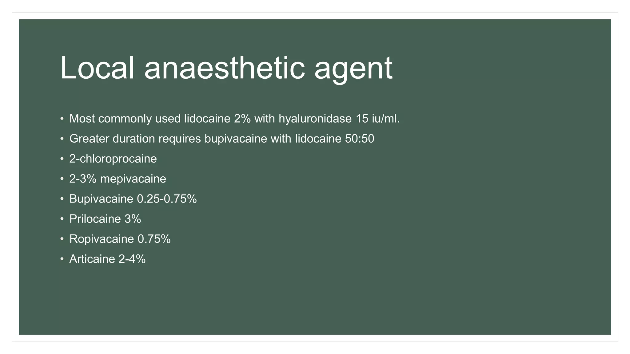 Anaesthesia for cataract surgery | PPTX
