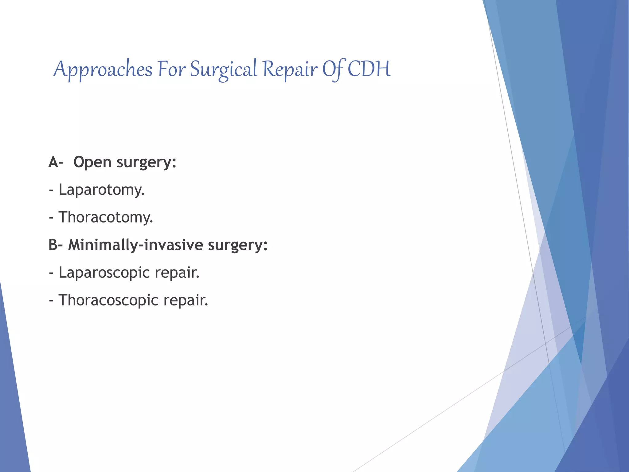 Anaesthesia for cdh | PPTX