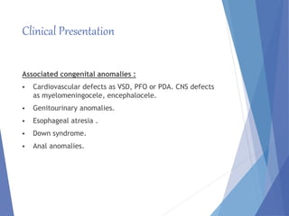Anaesthesia for cdh | PPTX