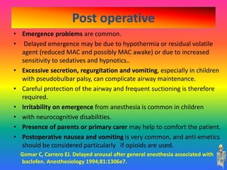 Anaesthesia for cebral palsy | PPTX