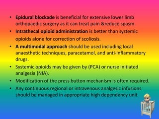 Anaesthesia for cebral palsy | PPTX