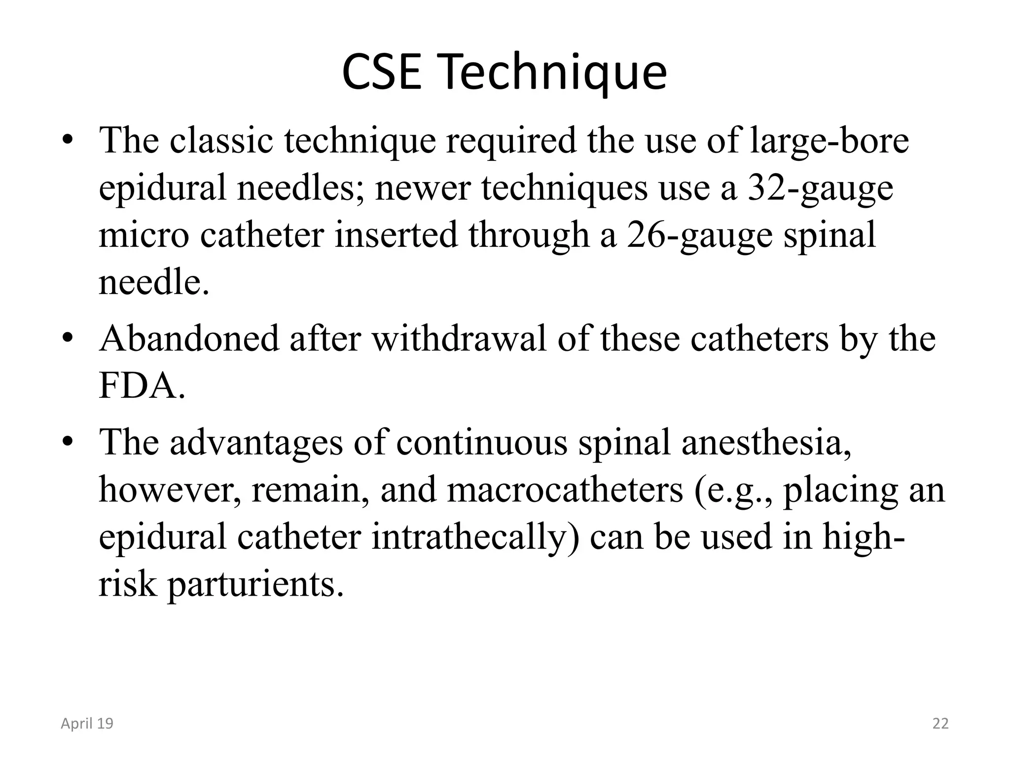 Anaesthesia for cesearean section | PPTX
