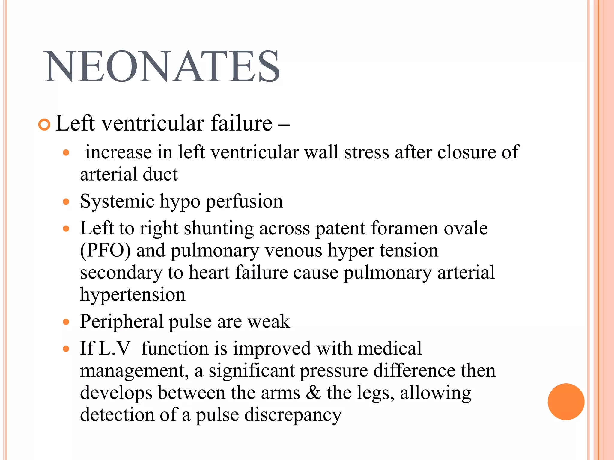 Anaesthesia for closed heart procedures pda & coa | PPTX