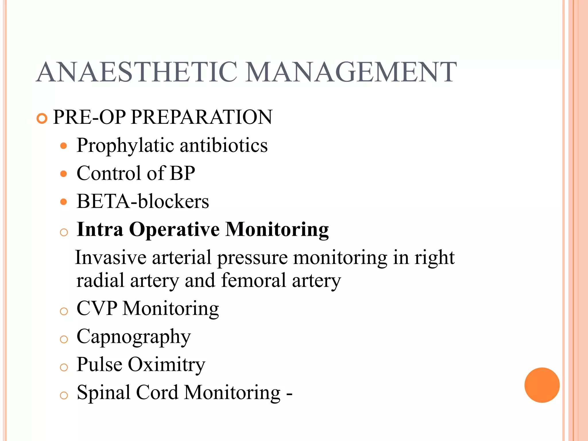 Anaesthesia for closed heart procedures pda & coa | PPTX
